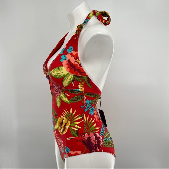Sunn Lab Swim | Swim | Sunn Lab Swim Red Floral Pc Swimsuit Nwt | Poshmark